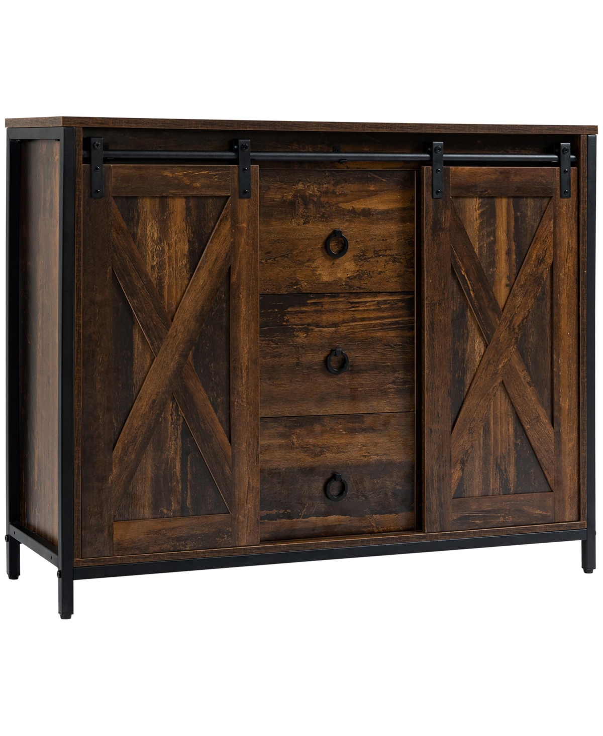 Click here for Homcom Industrial Buffet Cabinet Kitchen Sideboard... prices