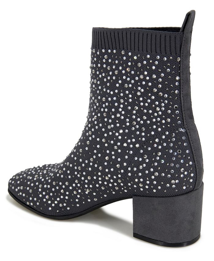 Kenneth Cole Reaction Women's Rida Stretch Jewel Booties - Macy's
