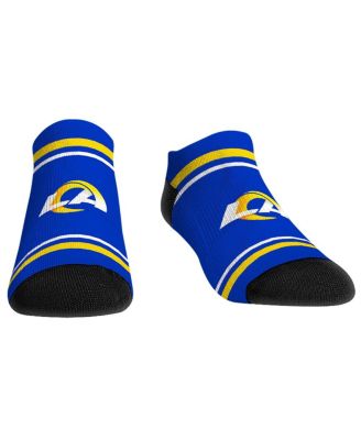 Men's and Women's Rock 'Em Socks Los Angeles Rams Logo Lines Ankle ...