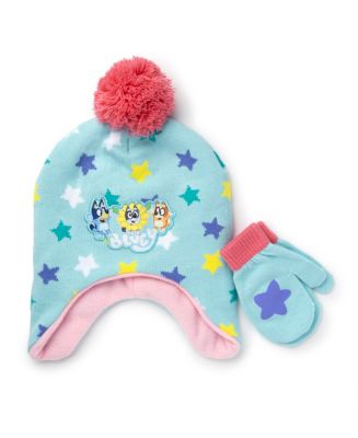Bluey Toddler Girls Hat and Mitten Set, 2 Piece - Macy's