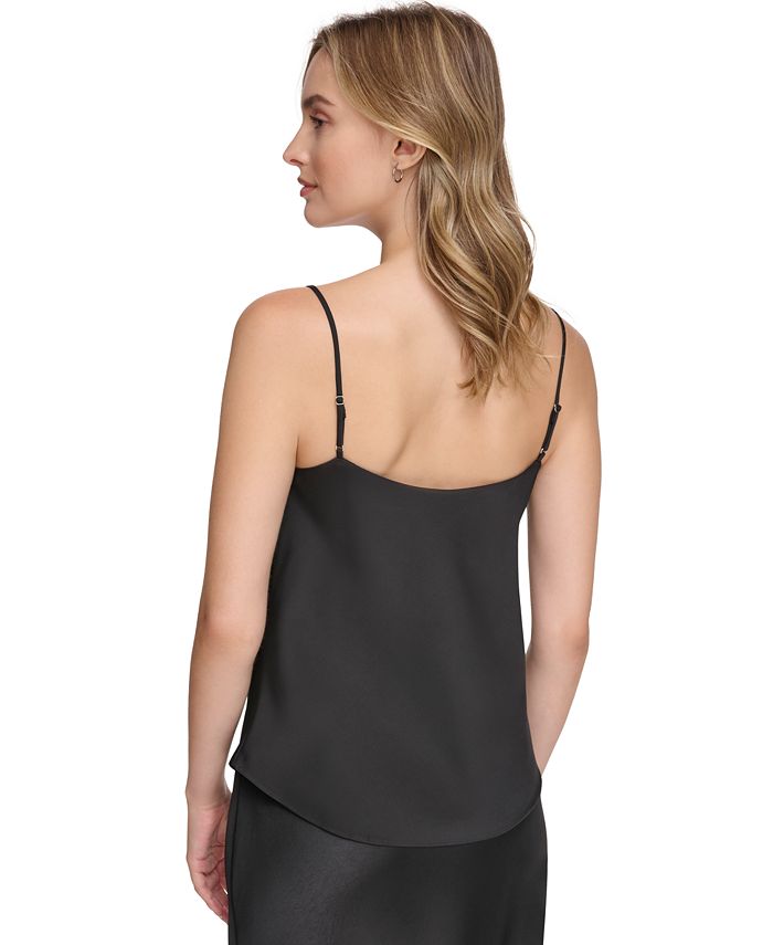 Calvin Klein Women's X-Fit Cowl-Neck Camisole - Macy's