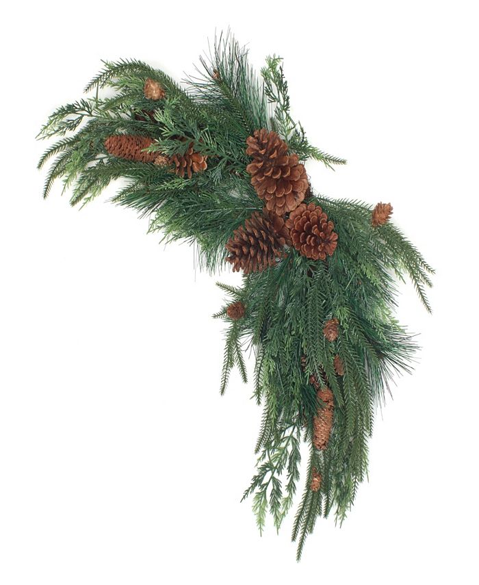 National Tree Company 26" Mixed Pine Christmas Corner Swags - Macy's