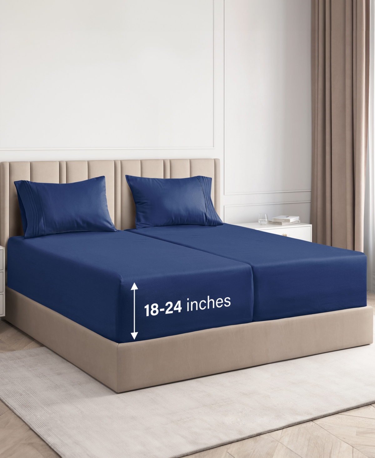 Click here for 5 Piece Extra Deep Pocket Microfiber Sheet Set - S... prices