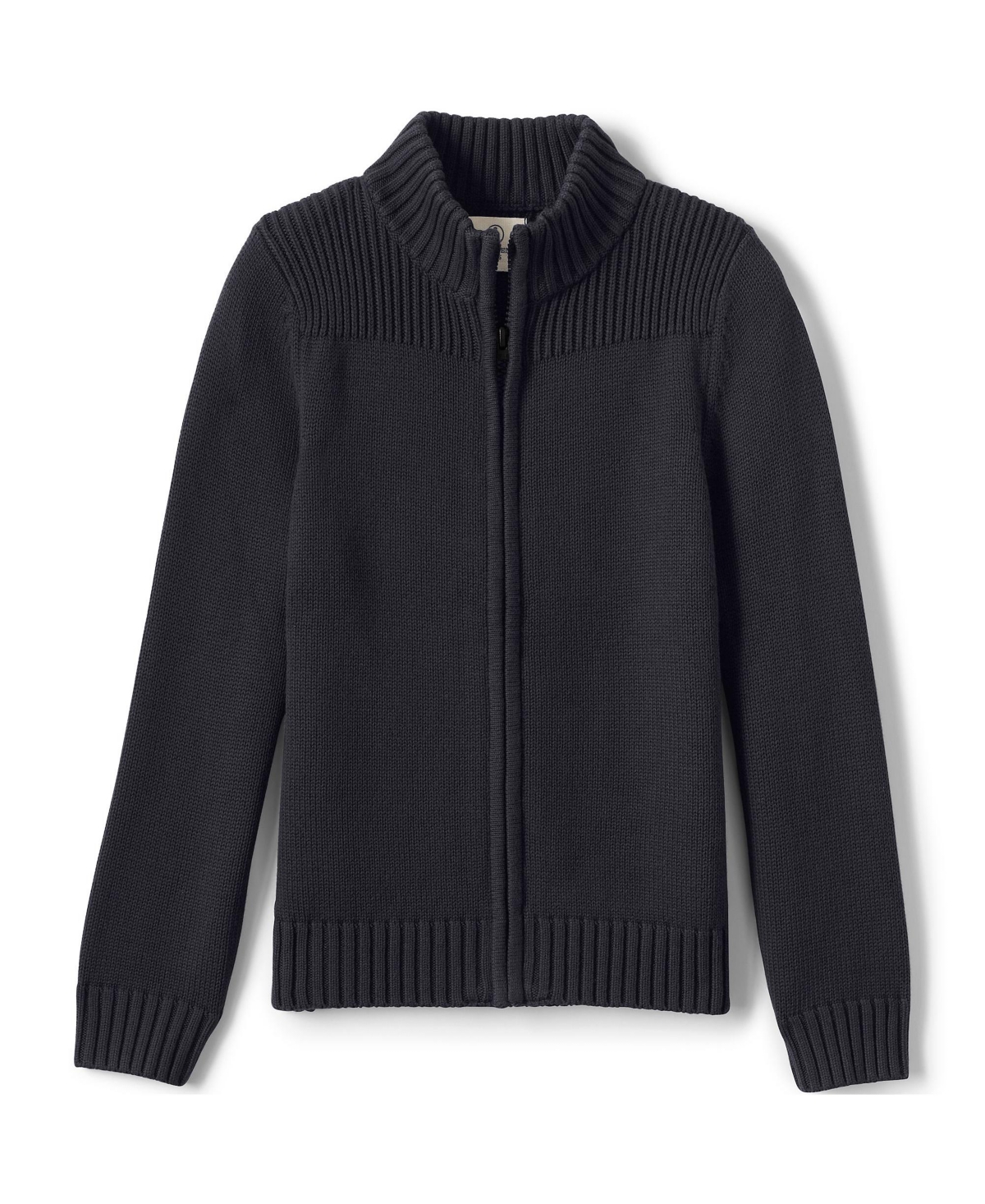 Click here for Lands End Boys School Uniform Cotton Modal Zip Fro... prices