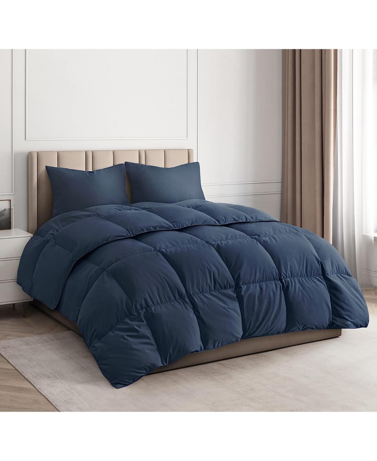 Click here for Premium Down Alternative Comforter - King - Navy b... prices