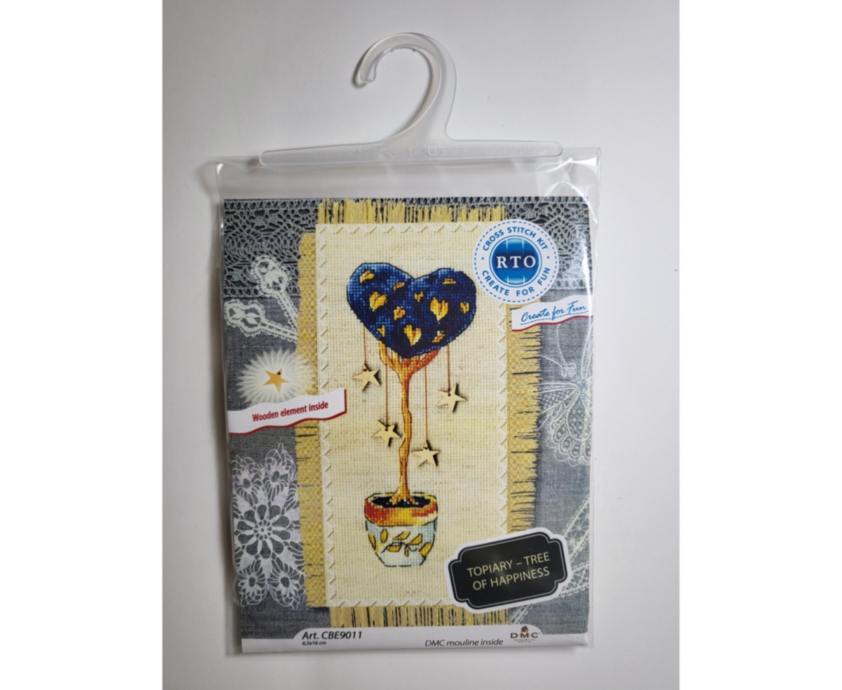 Rto Topiary - tree of happiness CBE9011 Cross stitch kit with plywood ...