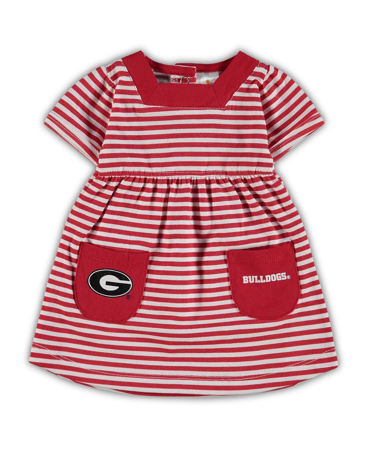 Click here for Girls Toddler Red Georgia Bulldogs Striped Dress w... prices