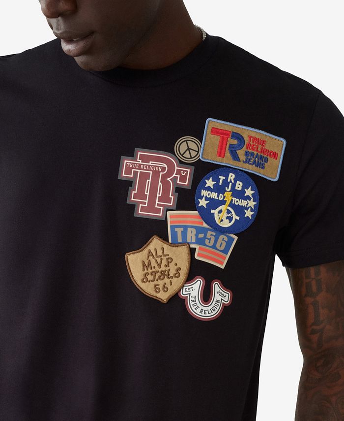 True Religion Men's Short Sleeves Collegiate Patch T-shirt - Macy's
