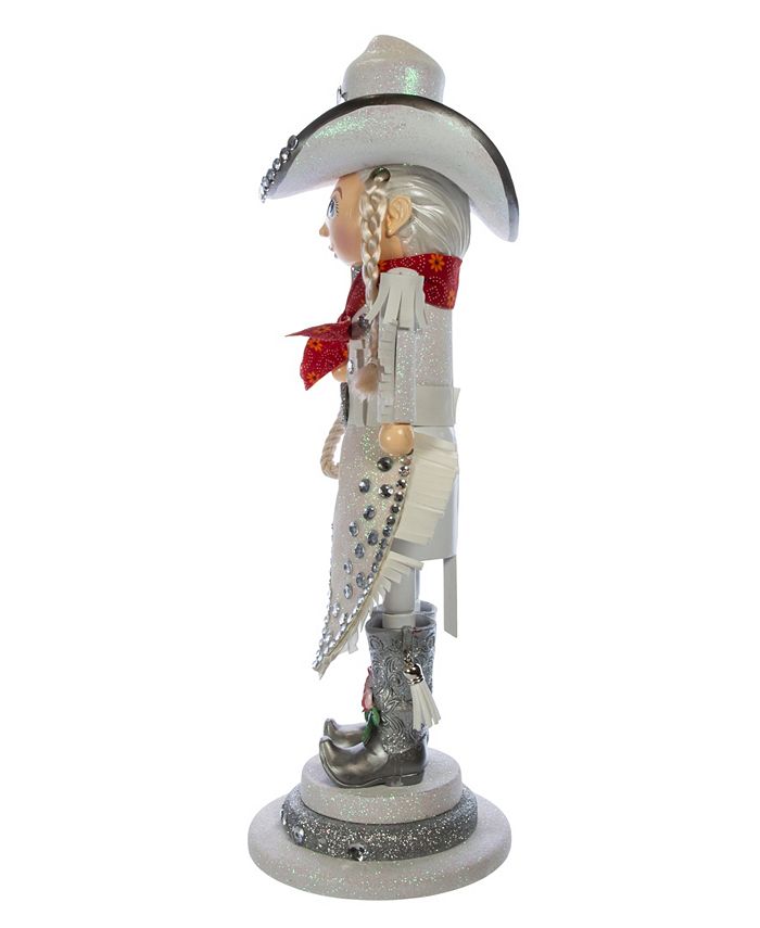 Kurt Adler 18" Hollywood Rhinestone Cowgirl Nutcracker - Macy's