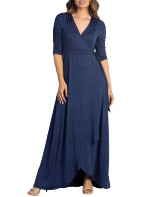 Kiyonna Women's Meadow Dream Maxi Wrap Dress - Macy's