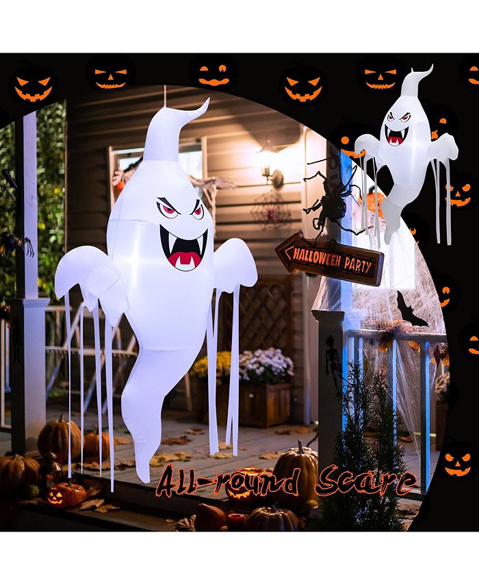 Costway 5 FT Tall Halloween Inflatable Hanging Ghost Blow-up Yard ...