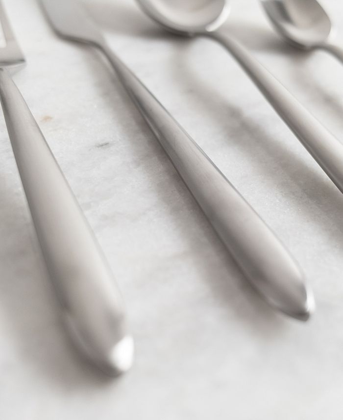 Fortessa Velo Brushed 20-Piece Flatware Set - Macy's