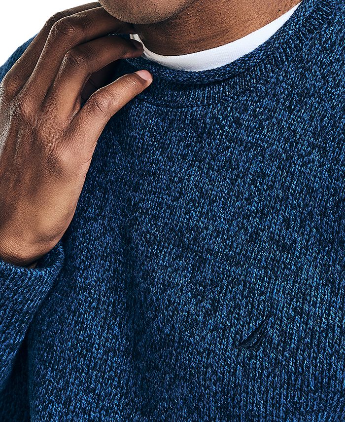 Nautica Men's Rolled Crewneck Sweater - Macy's