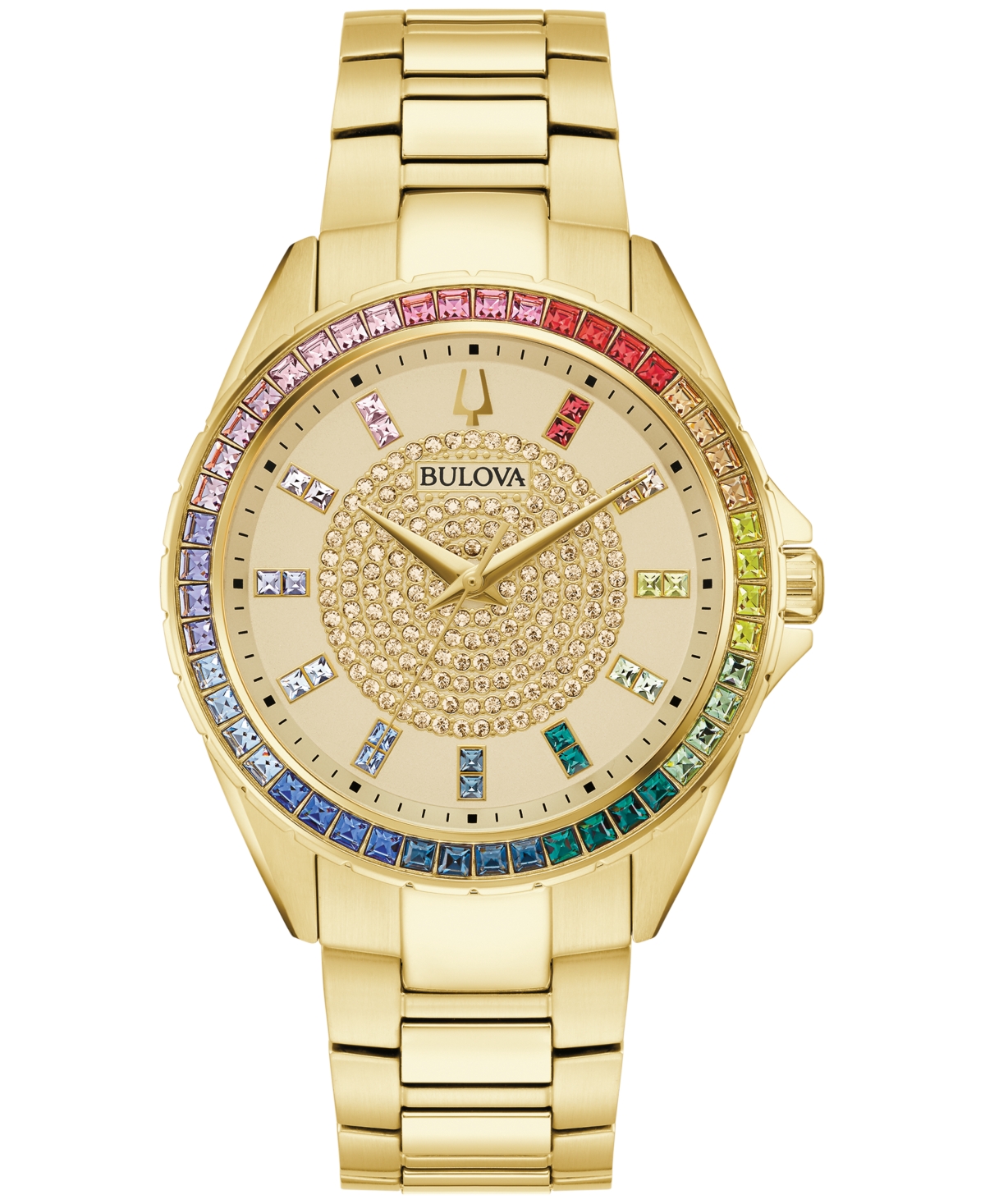 Click here for Bulova Mens Classic Phantom Gold-Tone Stainless St... prices