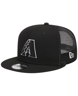 New Era Men's Black Arizona Diamondbacks Trucker 9FIFTY Snapback Hat ...