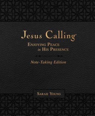Jesus Calling Note-Taking Edition, Leathersoft, Black, with Full Scriptures- Enjoying Peace in ...