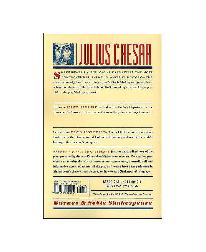 Barnes & Noble Julius Caesar (Shakespeare) by William Shakespeare - Macy's