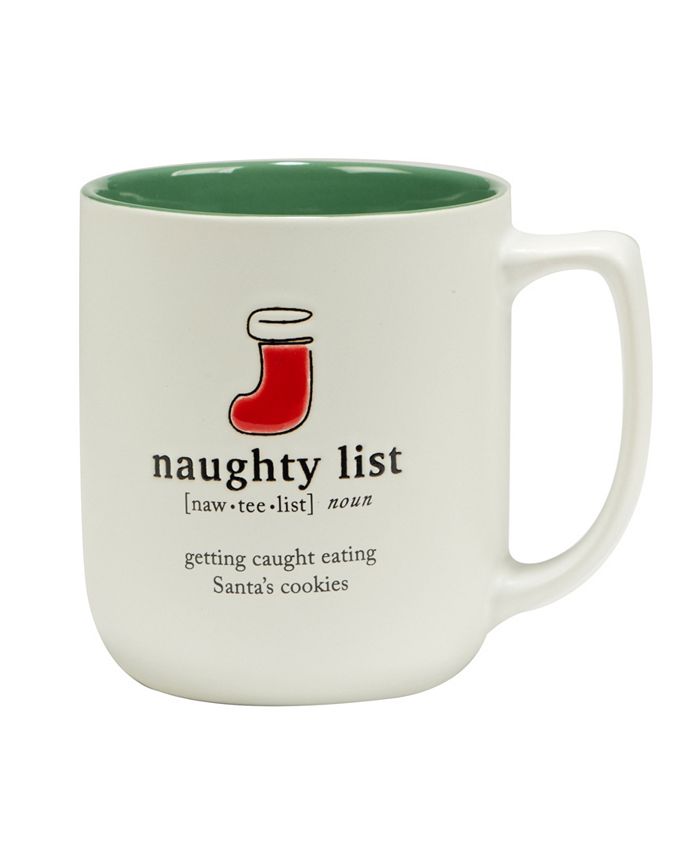 Certified International Christmas Fun Green Sayings 16 oz Mugs Set of 6 ...