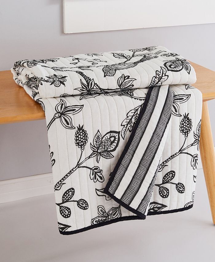 Levtex Tanzie Reversible Quilted Throw, 50" x 60" - Macy's
