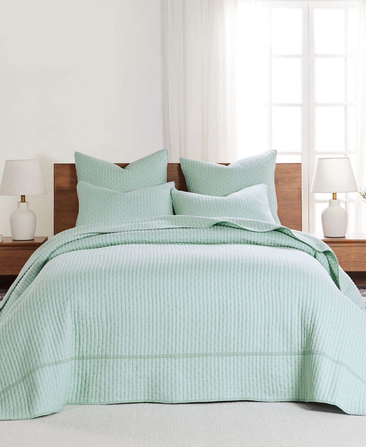 Click here for Levtex Cross Stitch Stitching 3-Pc. Bedspread Set... prices