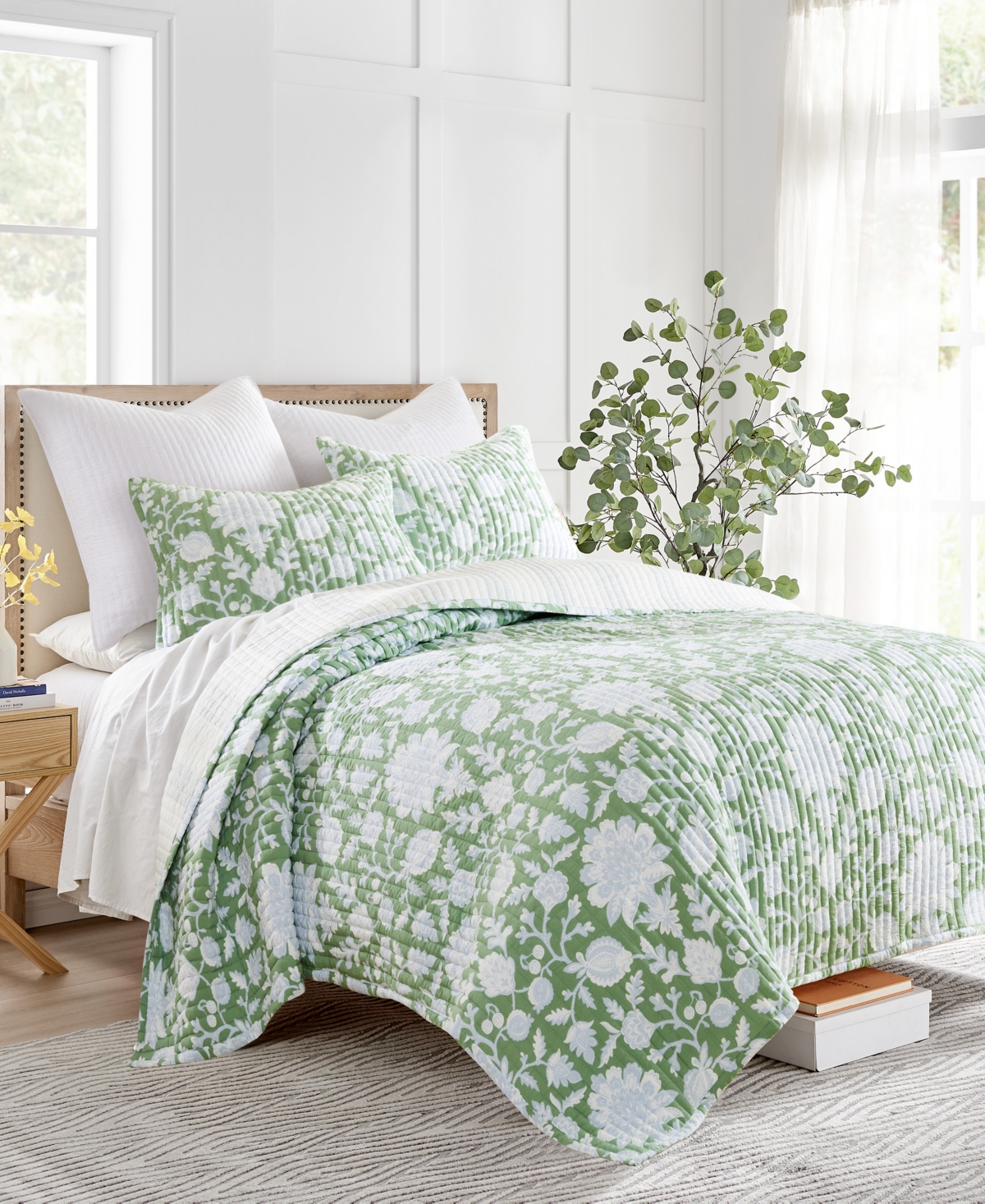 Click here for Levtex Evelyn Jacobean Reversible 3-Pc. Quilt Set... prices