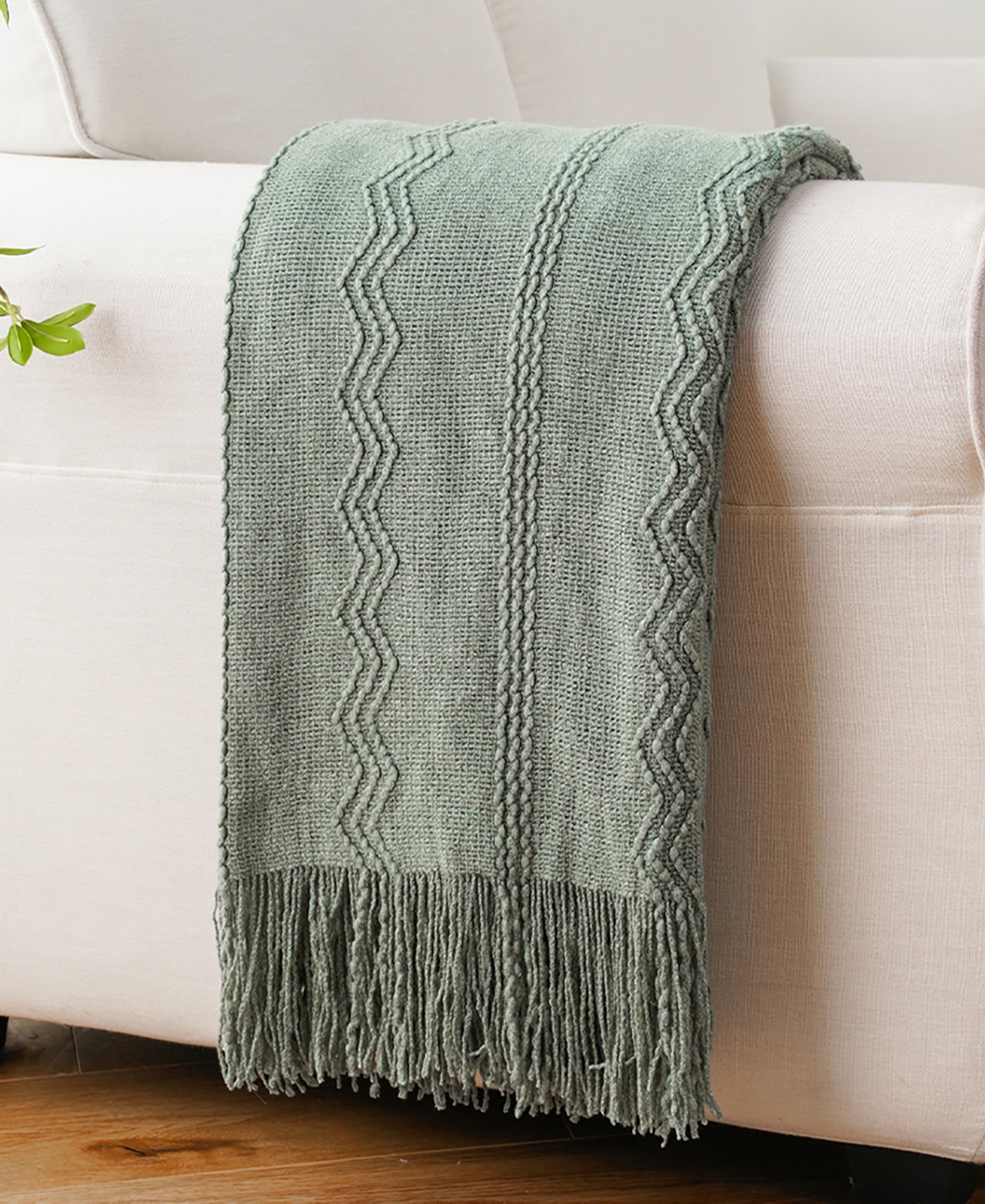 Click here for Battilo Texture Triple Zig-Zag Lightweight Throw... prices