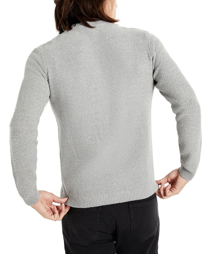 Kenneth Cole Men's Slim Fit Popcorn Crewneck Sweater - Macy's