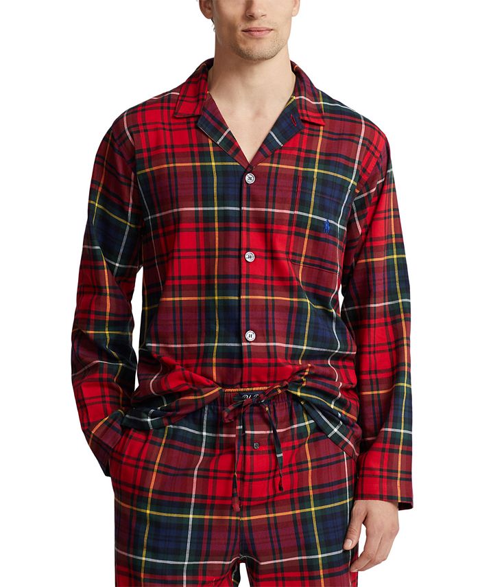 Polo Ralph Lauren Men's Plaid Flannel Pajamas Set - Macy's