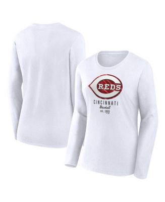Fanatics Women's White Cincinnati Reds Long Sleeve T-shirt - Macy's