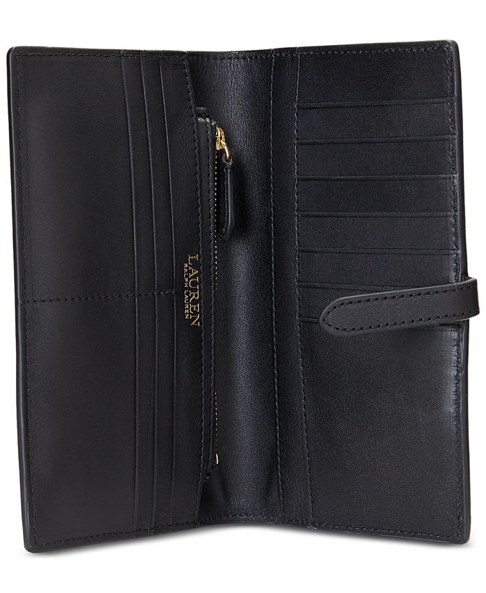 Lauren Ralph Lauren Logo Leather Bifold Wallet - Macy's