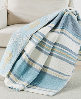 Levtex Kailua Reversible Quilted Throw, 50" x 60" - Macy's