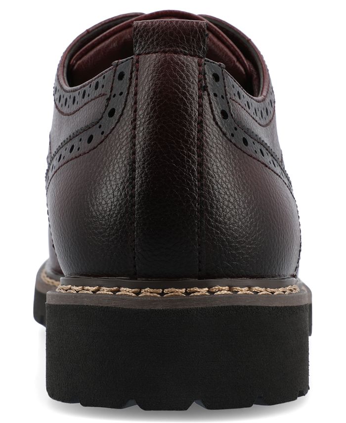 Vance Co. Men's Campbell Tru Comfort Foam Wingtip Lace-Up Derby Shoes ...