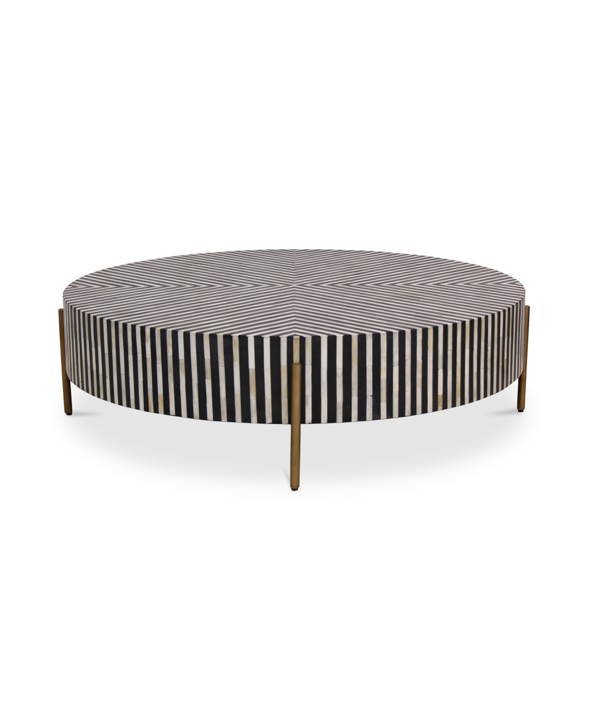 Click here for Chameau 48 Iron Round Coffee Table Large - Camel B... prices