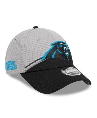 Men's New Era Gray, Black Carolina Panthers 2023 Sideline 9FORTY ...