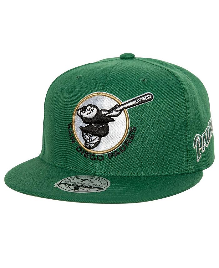 Mitchell & Ness Men's Green San Diego Padres Bases Loaded Fitted Hat ...