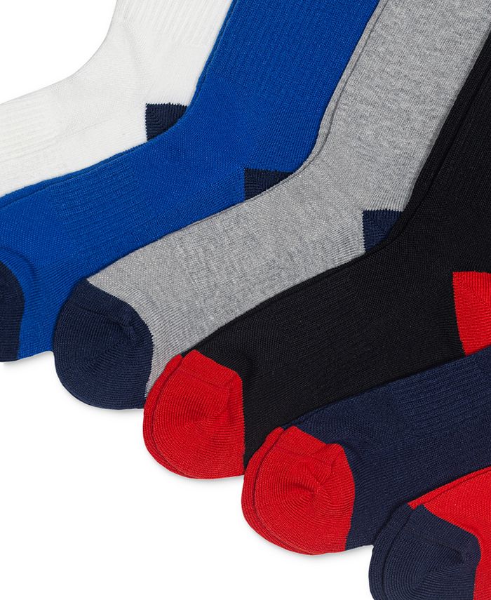 Polo Ralph Lauren Men's 6-Pk. Logo Colorblocked Crew Socks - Macy's