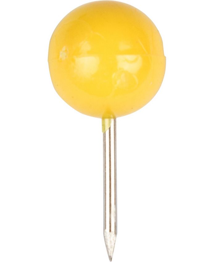 JAM Paper Colorful Push Pins - Round Head Map Thumb Tacks Pushpins ...