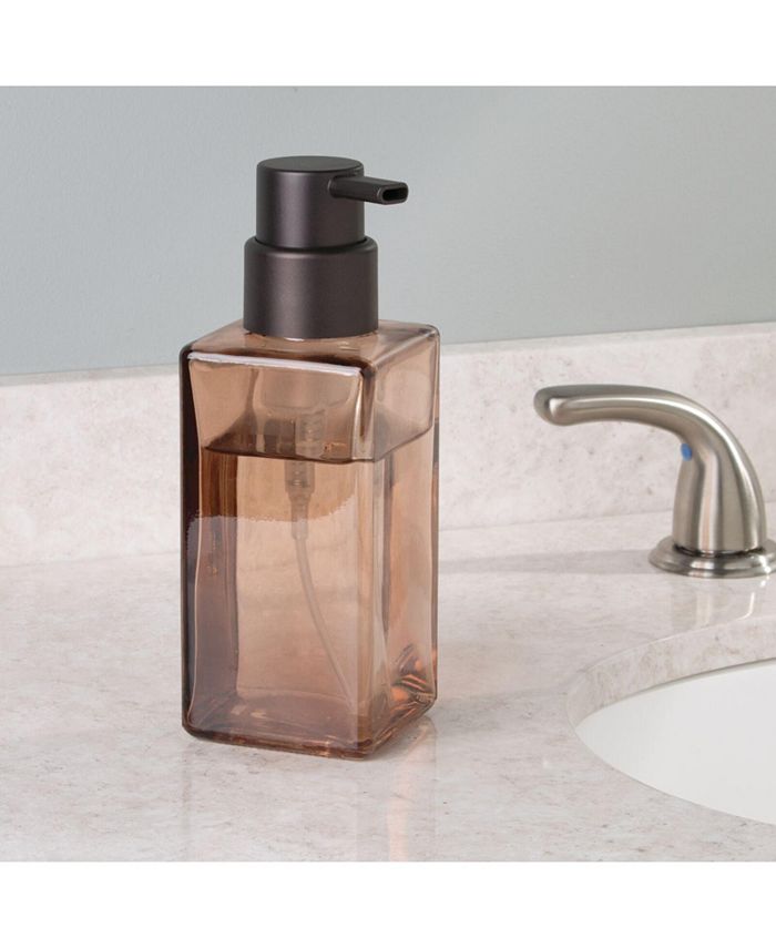mDesign Glass Refillable Foaming Soap Dispenser Pump, 2 Pack - Macy's