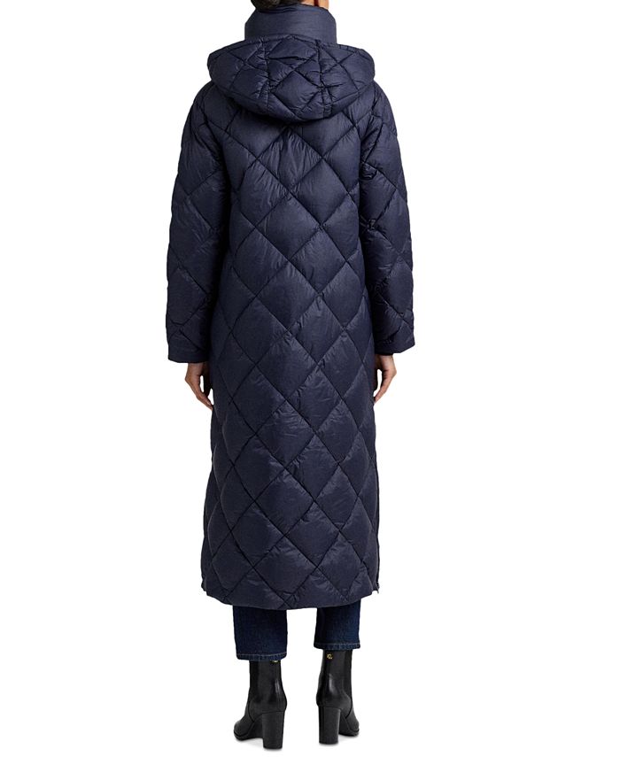 Lauren Ralph Lauren Women's Diamond Quilt Maxi Puffer Coat - Macy's