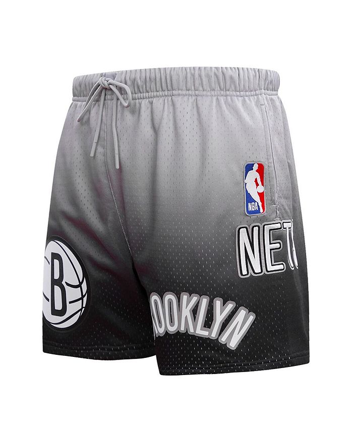 Pro Standard Men's Black, Gray Brooklyn Nets Ombre Mesh Shorts - Macy's