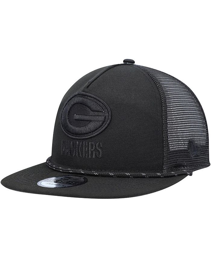 New Era Men's Black Green Bay Packers Illumination Golfer Snapback ...
