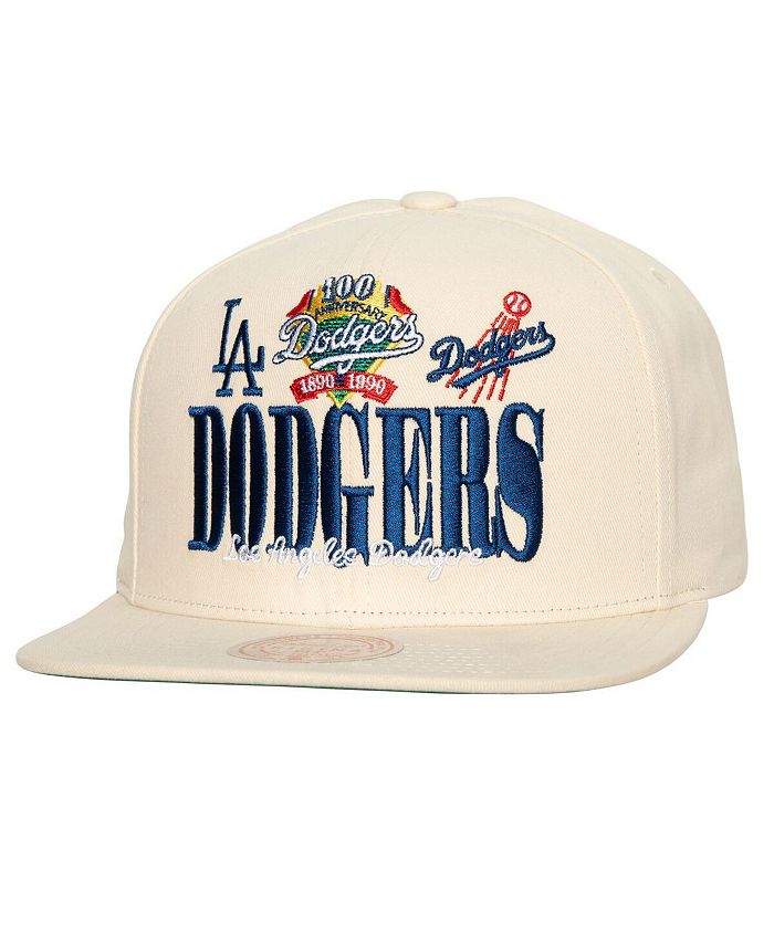 Mitchell & Ness Men's Cream Los Angeles Dodgers Reframe Retro Snapback ...