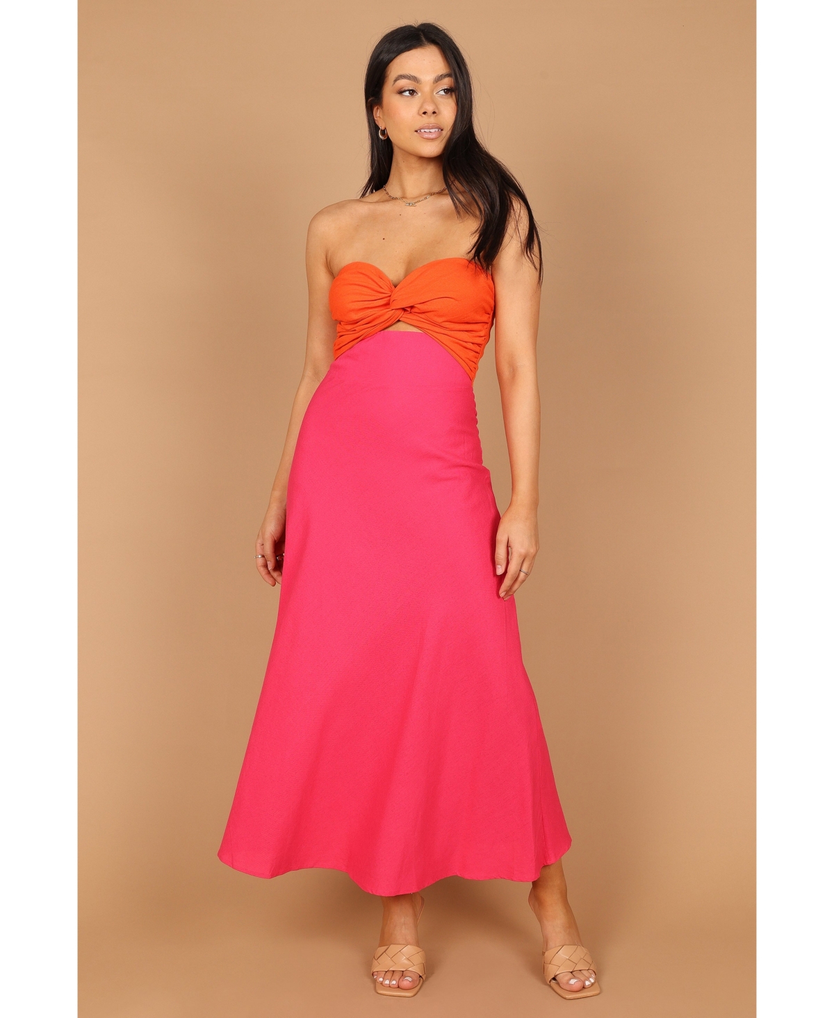 Click here for Petal and Pup Womens Rosetta Dress - Fuchsia/orang... prices