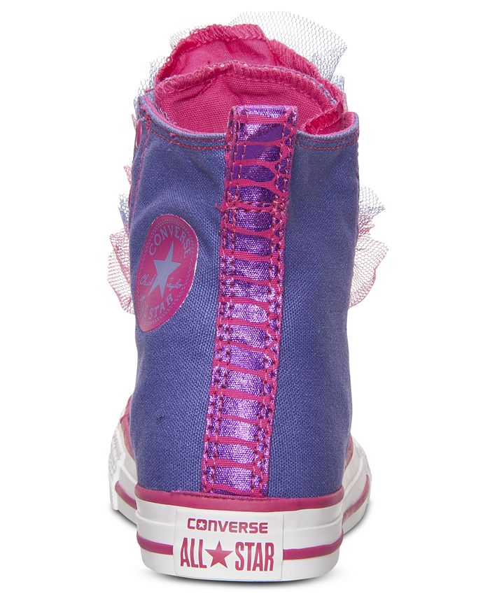 Converse Little Girls' Chuck Taylor All Star Party Hi Casual Sneakers ...