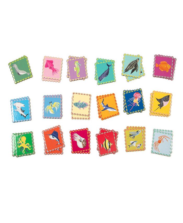 Eeboo Sea Little Square Memory Game - Macy's