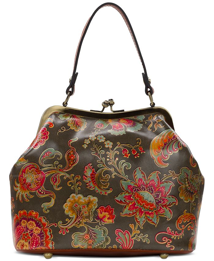 Patricia Nash Laureana Small Leather Frame Satchel - Macy's