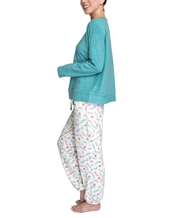 Hanes Women's Animal-Print 2-Pc. Lounge & Pajama Set - Macy's