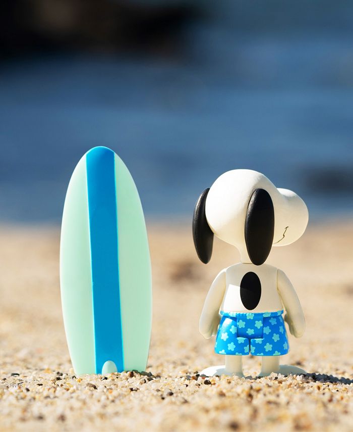 Super 7 Peanuts Snoopy Surfer Snoopy 3.75" ReAction Figure - Macy's