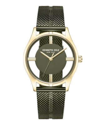 Kenneth Cole New York Women's Transparency Green Stainless Steel Watch ...