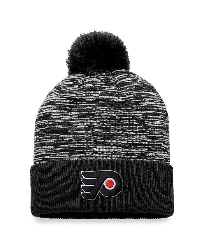 Fanatics Men's Black Philadelphia Flyers Defender Cuffed Knit Hat with ...